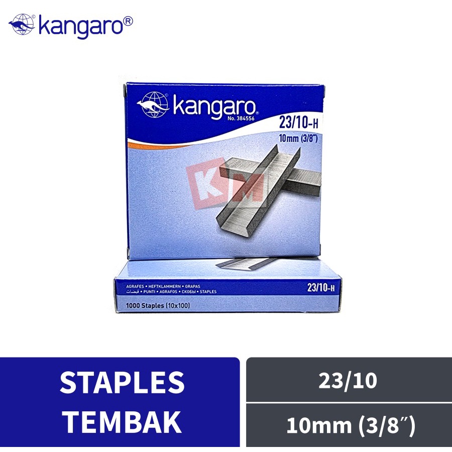 Jual Isi Stapler / Staples Tembak Kangaro 23/10 2310 (1210) | Shopee ...