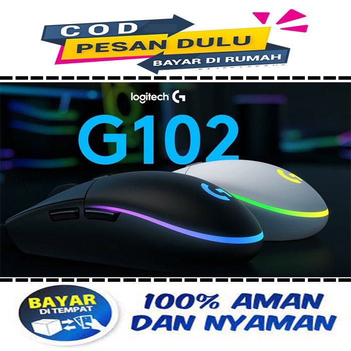 Jual Mouse Gaming Logitech G102 V2 Lightsync | Shopee Indonesia