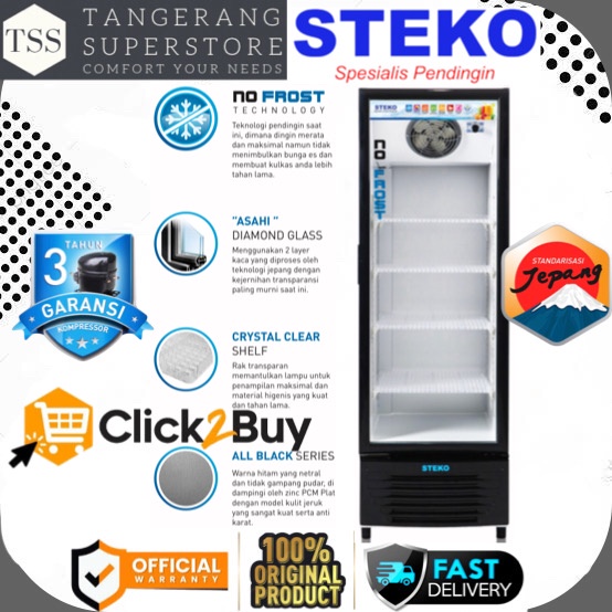 Jual STEKO SHOWCASE 200L MG220 MG-220 NO FROST TECHNOLOGY SUPER LOW ...