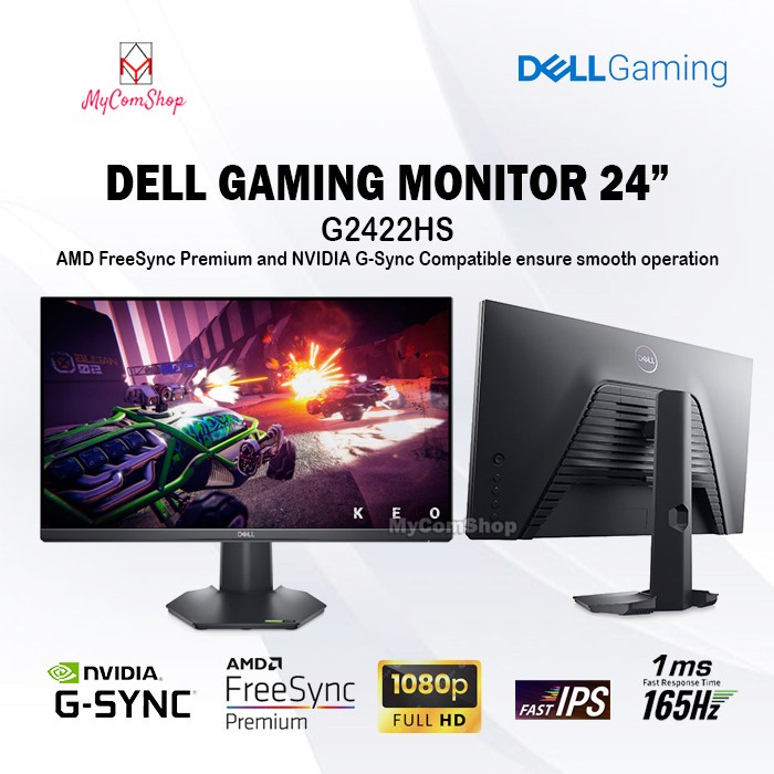Jual DELL GAMING MONITOR 24 INCH IPS FULL HD 165HZ 1MS VESA 100 ...