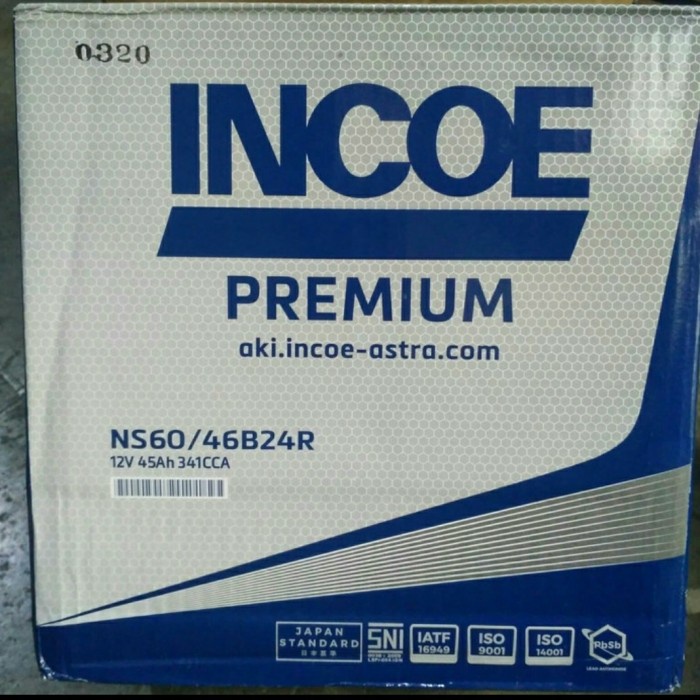 Jual battery aki incoe ns60 12v 45ah original Astra bergaransi | Shopee Indonesia