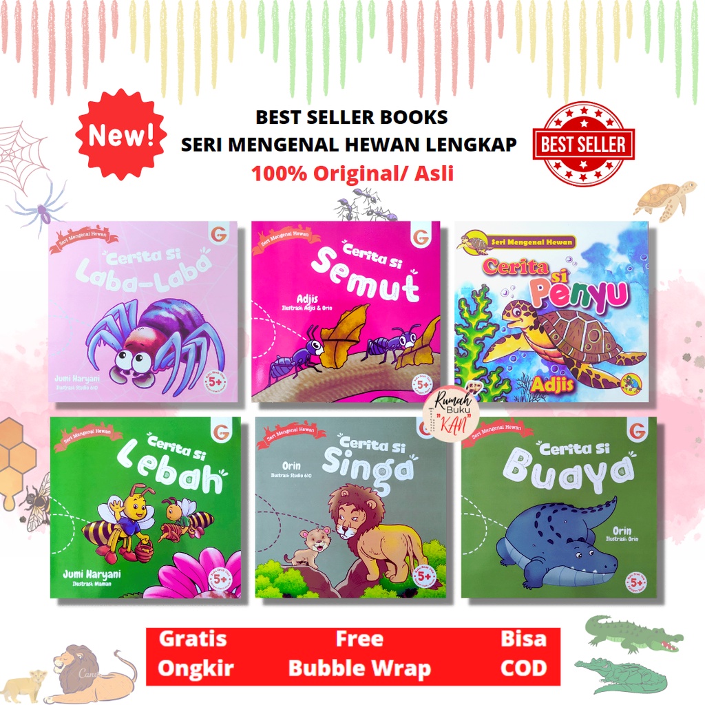 Jual BUKU SERI MENGENAL HEWAN "CERITA SI" ORIGINAL LENGKAP BANYAK JUDUL ...