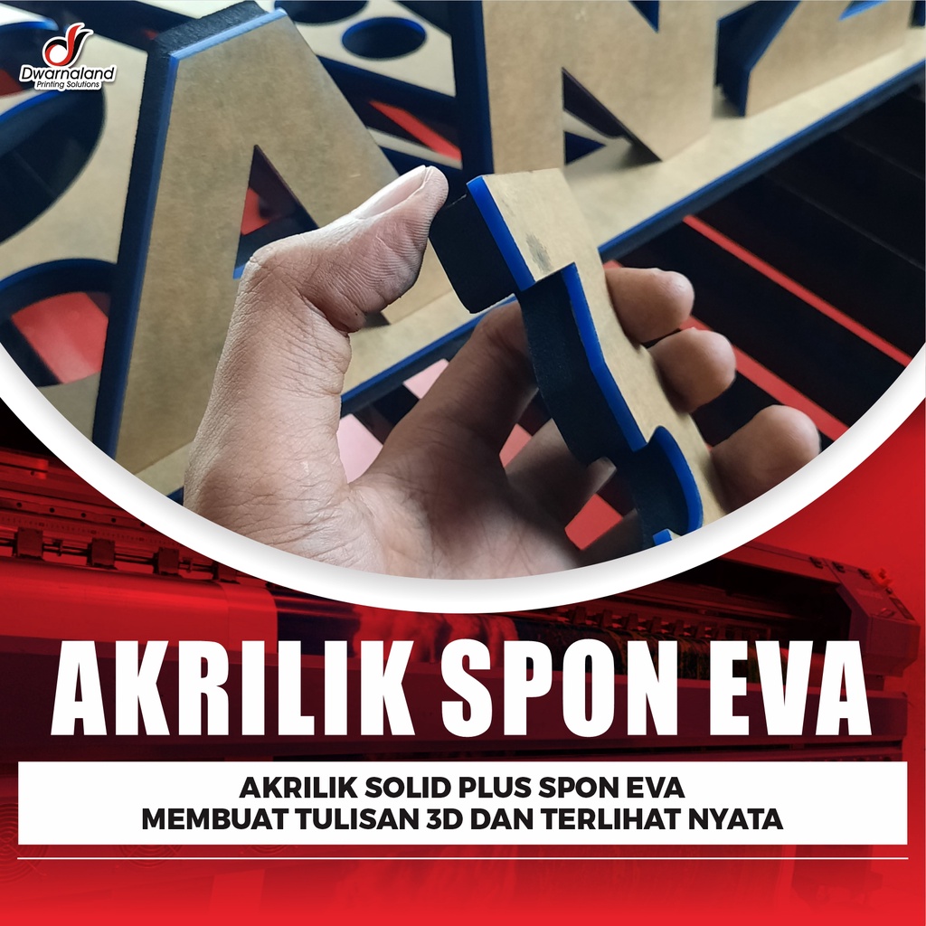 Jual Cetak Huruf Timbul Akrilik + Spon Eva, Letter Akrilik Custom ...