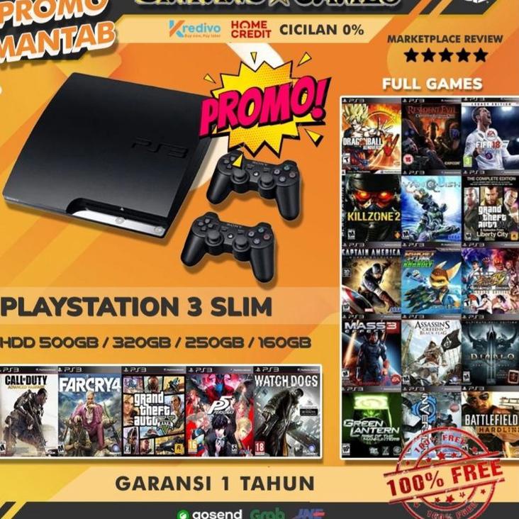 Jual Langsung Order Ps3 Playstation 3 Slim + Hdd 500gb/320gb/250gb/160gb + Full Games | Shopee ...