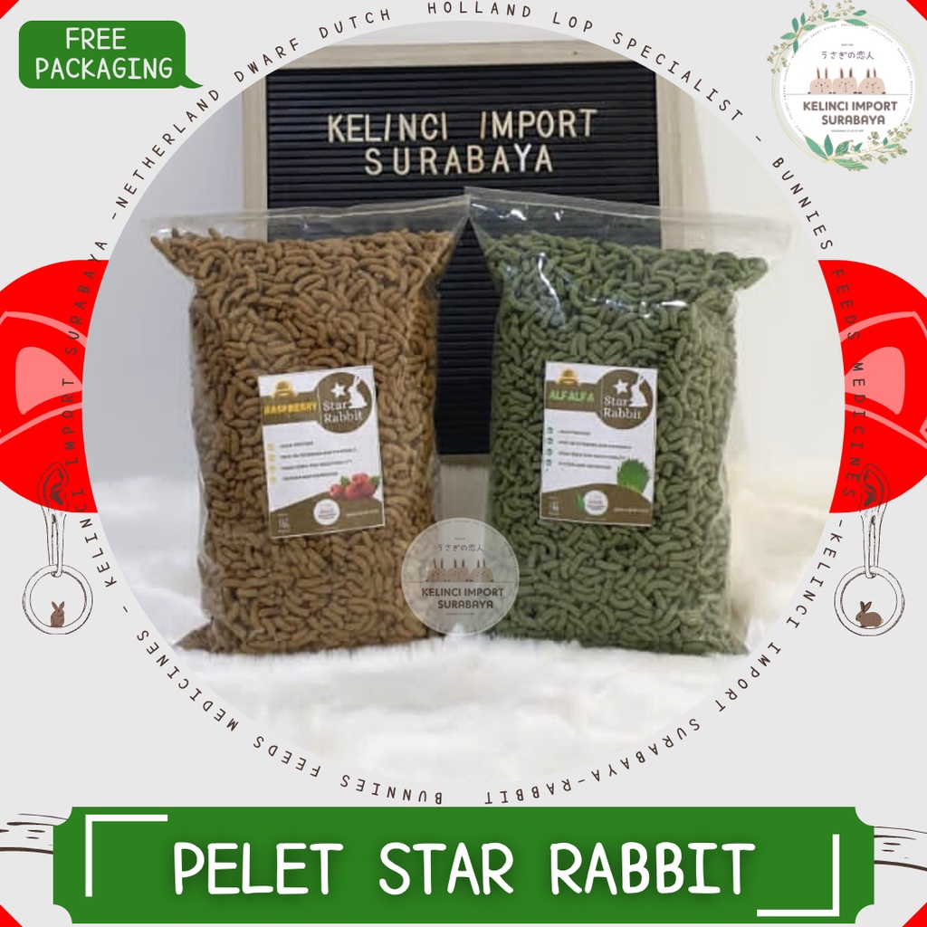 Jual STAR RABBIT REPACK Makanan Kelinci Rabbit Food - 900 GRAM | Shopee ...