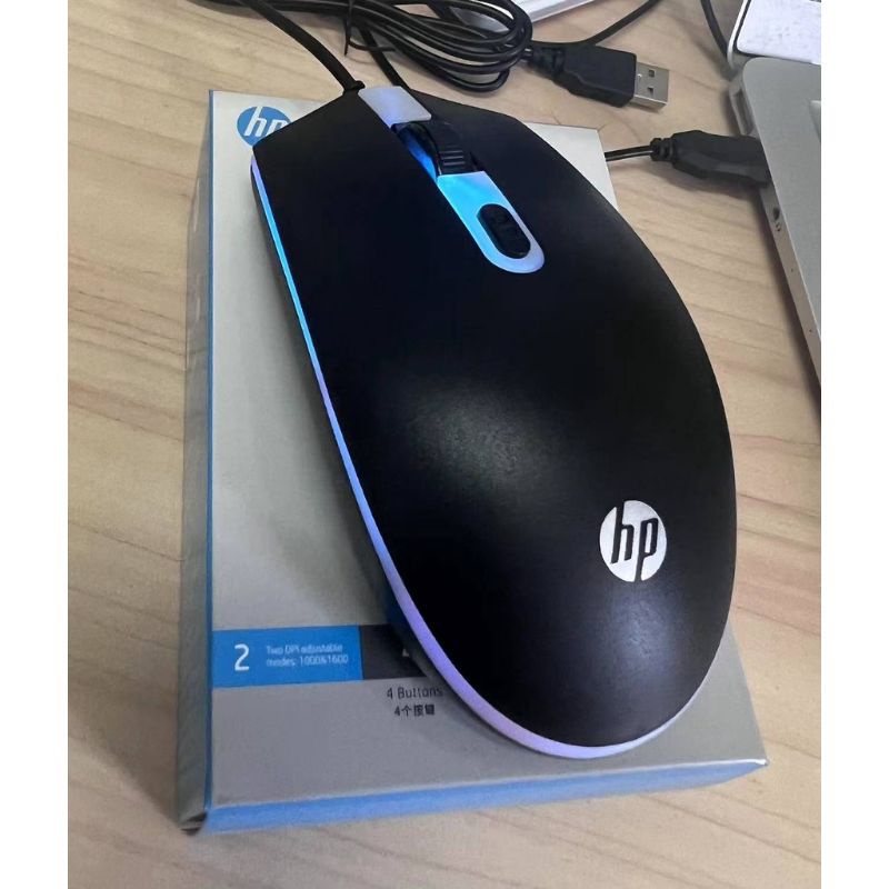 Jual [ SKS ] COD MOUSE GAMING HP M180 LED RGB / MOUSE HP M180 WIRED USB | Shopee Indonesia