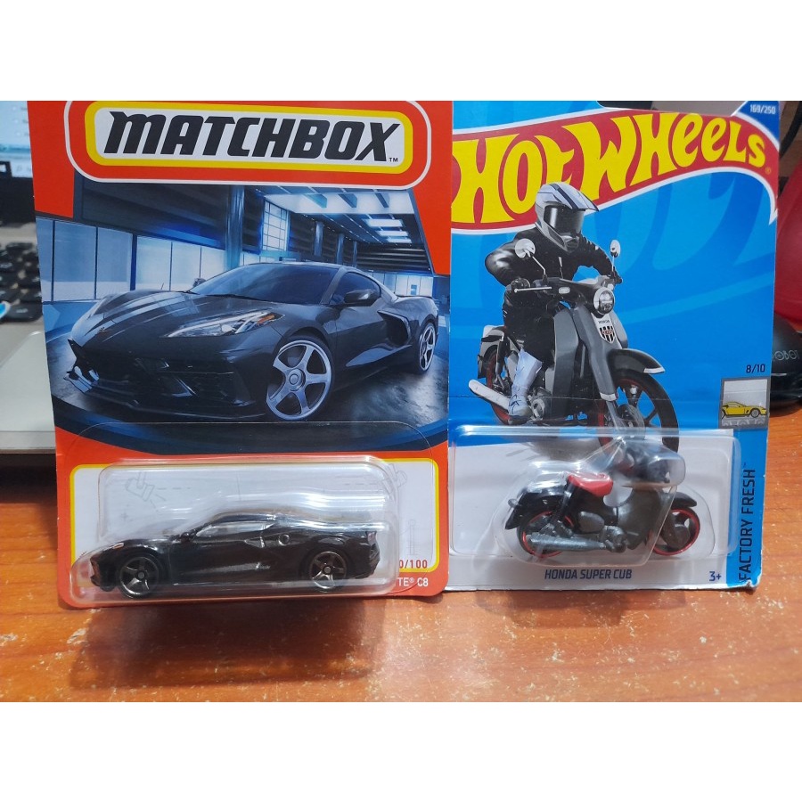 Jual Matchbox 2020 Corvette C8 dan Honda Super Cub CH | Shopee Indonesia
