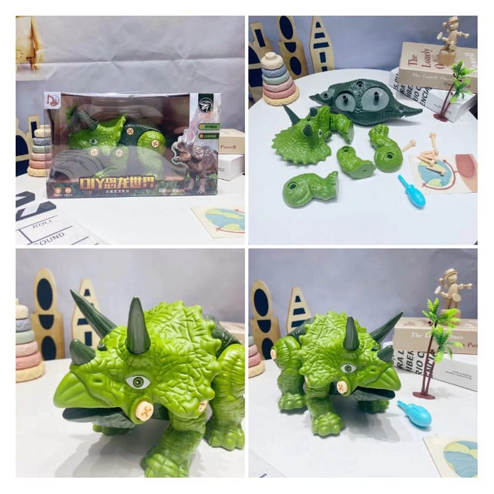 Jual Mainan Anak Dinosaurus DIY Mainan Dino Mainan Edukasi Bongkar ...