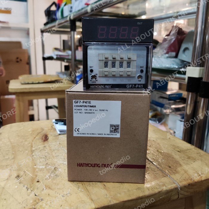 Jual Dct Counter Timer Gf7-P41 Hanyoung 220V 72X72Mm 4 Digit | Shopee Indonesia