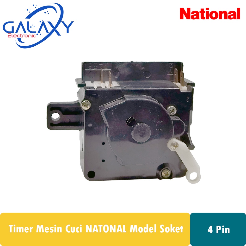 Jual Timer Soket Mesin Cuci NATIONAL 4 Pin Timer Wash Model Soket 4 Pin ...