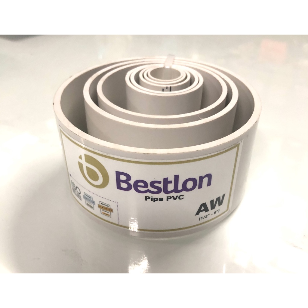 Jual Pipa Pvc BESTLON Pipa Pralon Murah Tebal AW 1/2 Sampai 1 1/2 Inch ...