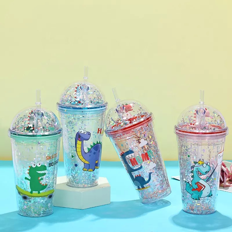 Jual Botol Tumbler Ice Cup Dinosaurus Botol Air 480ml | Shopee Indonesia
