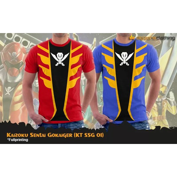 Jual Kaos Superhero Supersentai Kaizoku Sentai Gokaiger Power Rangers KT SSG 01 | Shopee Indonesia