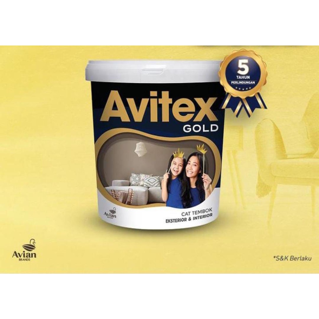 Jual Avitex gold cat tembok interior & eksterior kemasan pailan 20kg ...