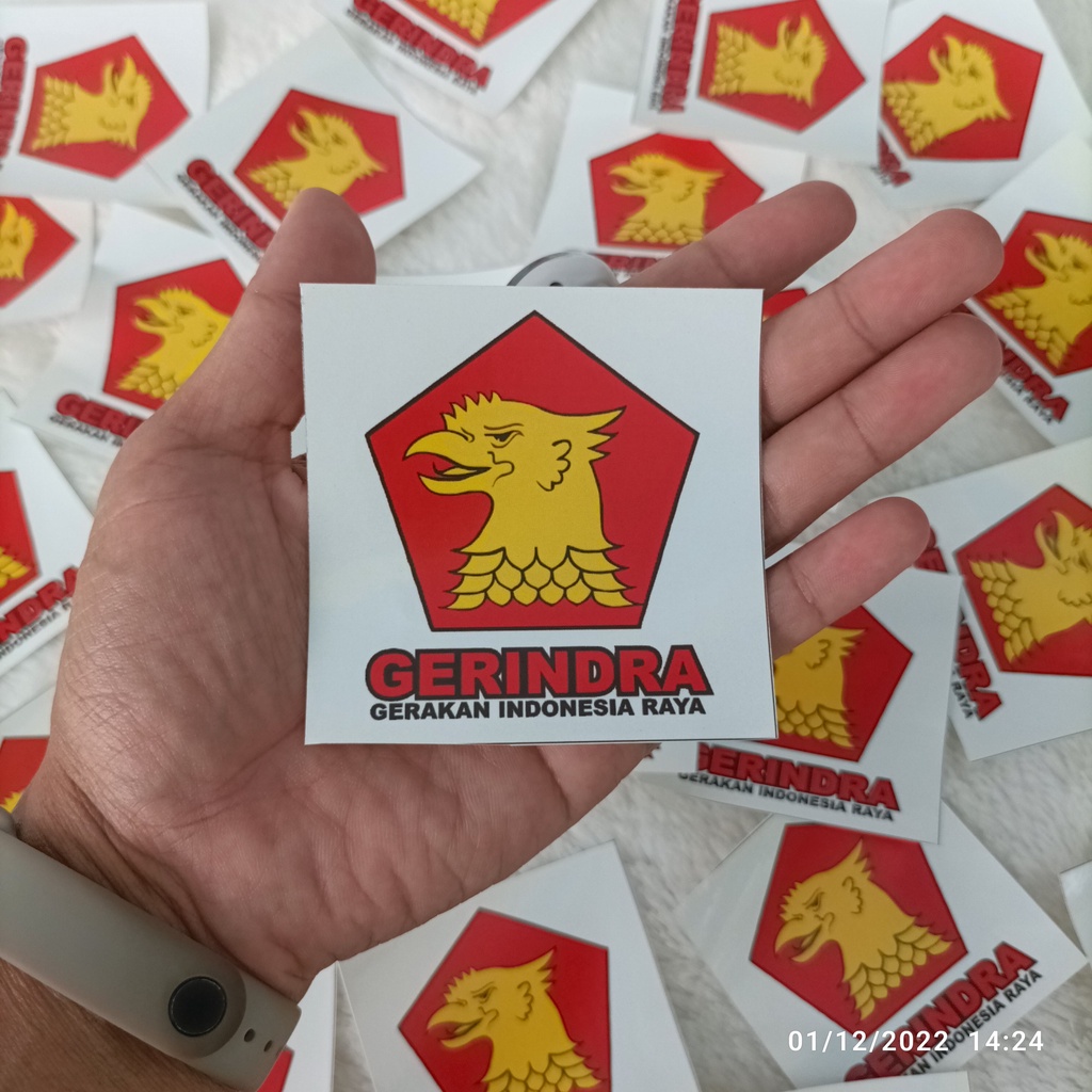 Jual Stiker Gerindra Partai Gerakan Indonesia Raya Stiker Vinyl ...