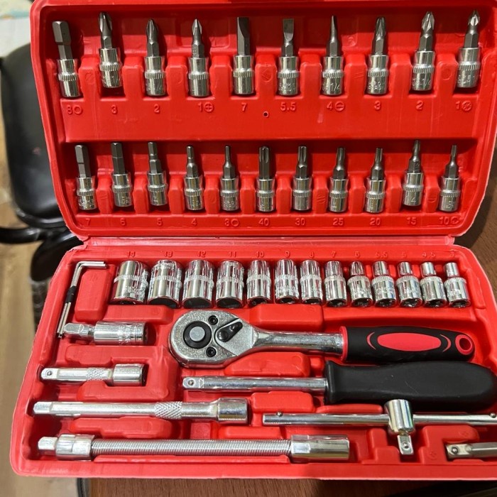 Jual KUNCI SOK SET 46 PCS EDTRON KUNCI SHOCK SOCKET SET BINTANG HEX ...