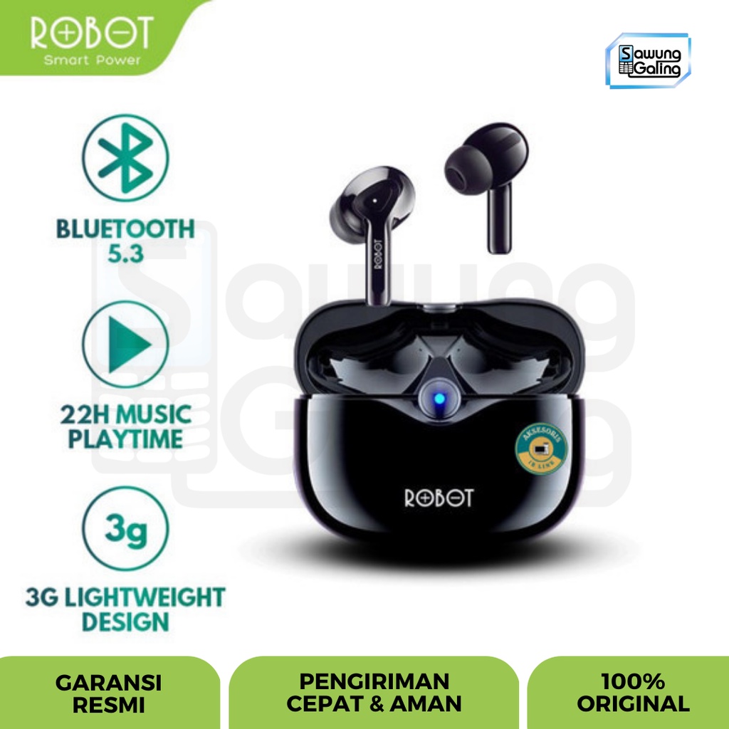 Jual Robot True Wireless (TWS) Earphones Airbuds T30 | Shopee Indonesia