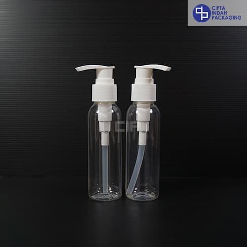Jual BOTOL PET 100 Ml BENING - TUTUP PUMP PUTIH | Shopee Indonesia