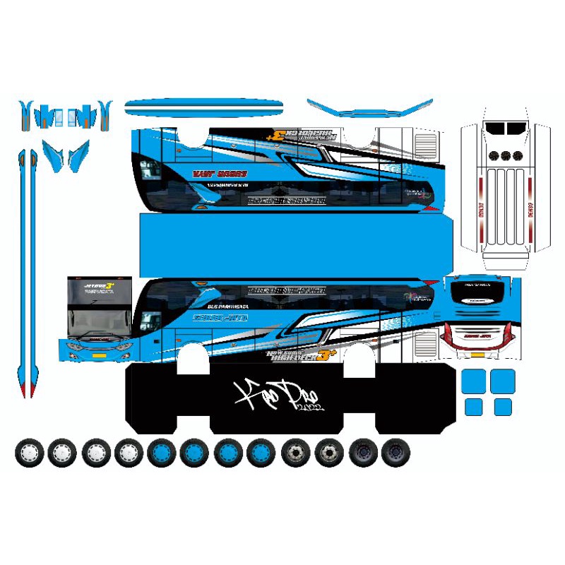 Jual LEMBARAN PAPERCRAFT BUS | Shopee Indonesia