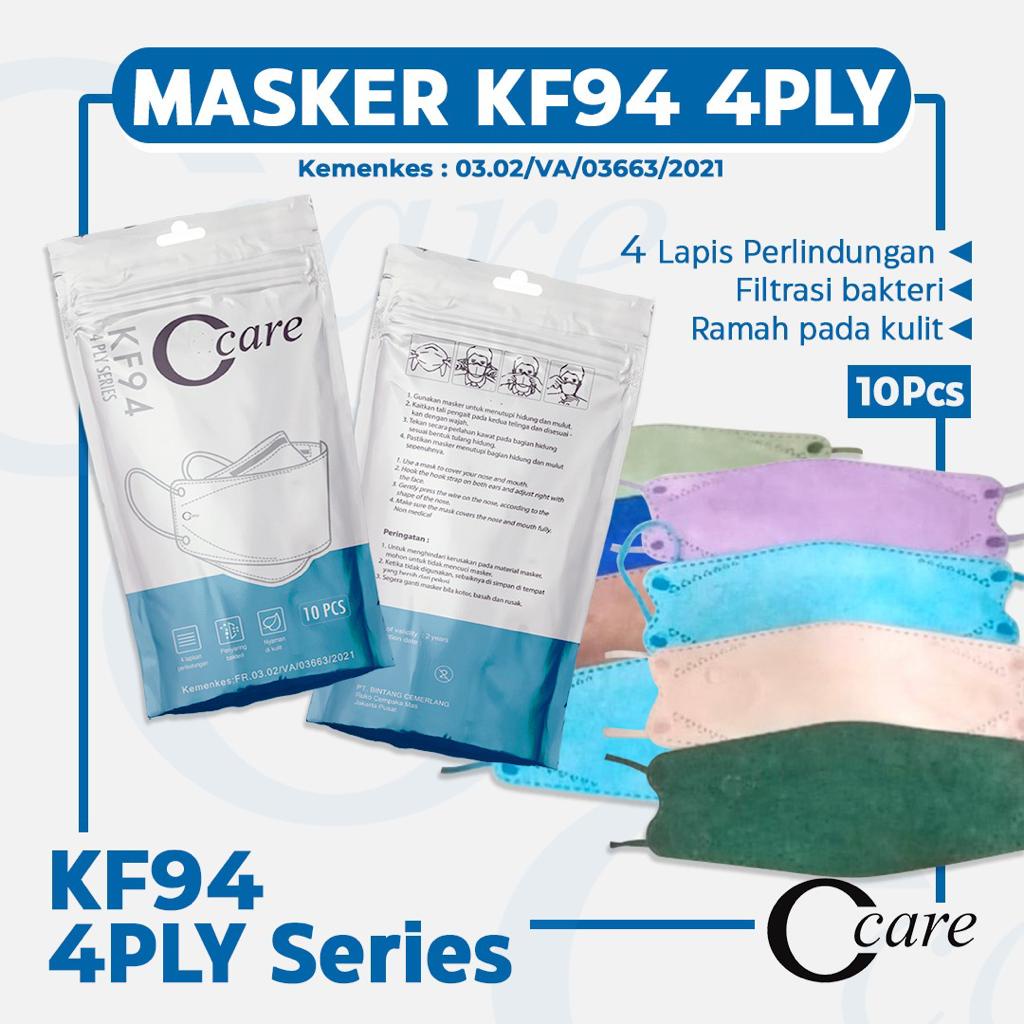 Jual MASKER KF94 C CARE 4PLY 10PCS | Shopee Indonesia