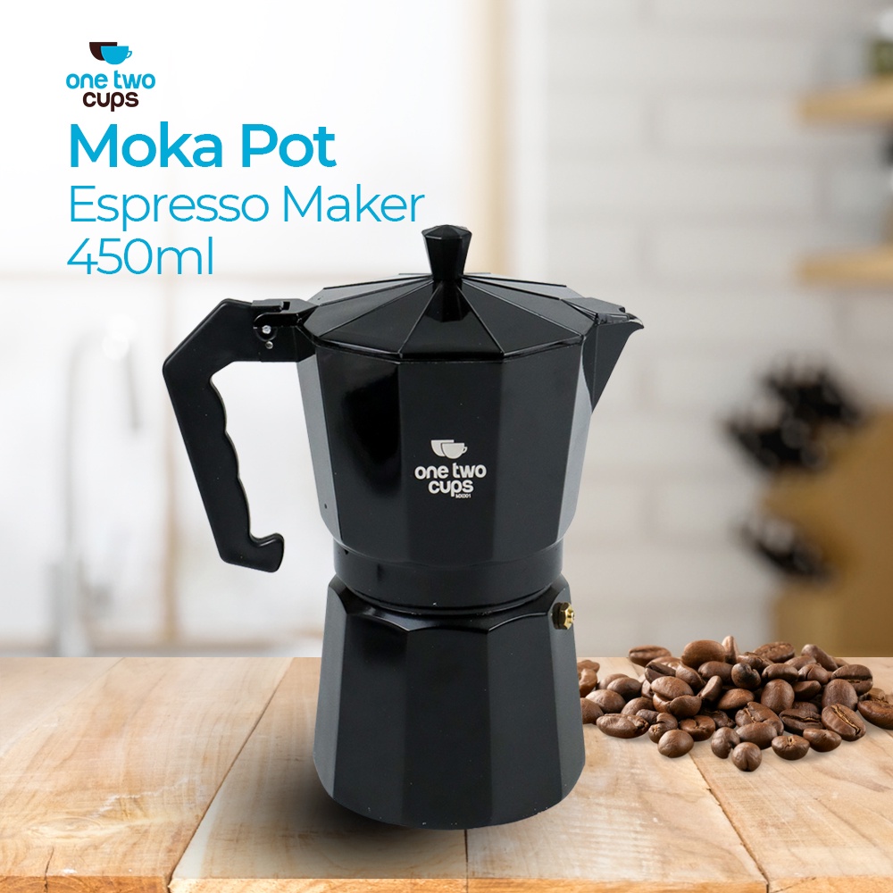 Jual One Two Cups Teko Kopi Moka Pot Espresso Coffee Maker Stovetop ...