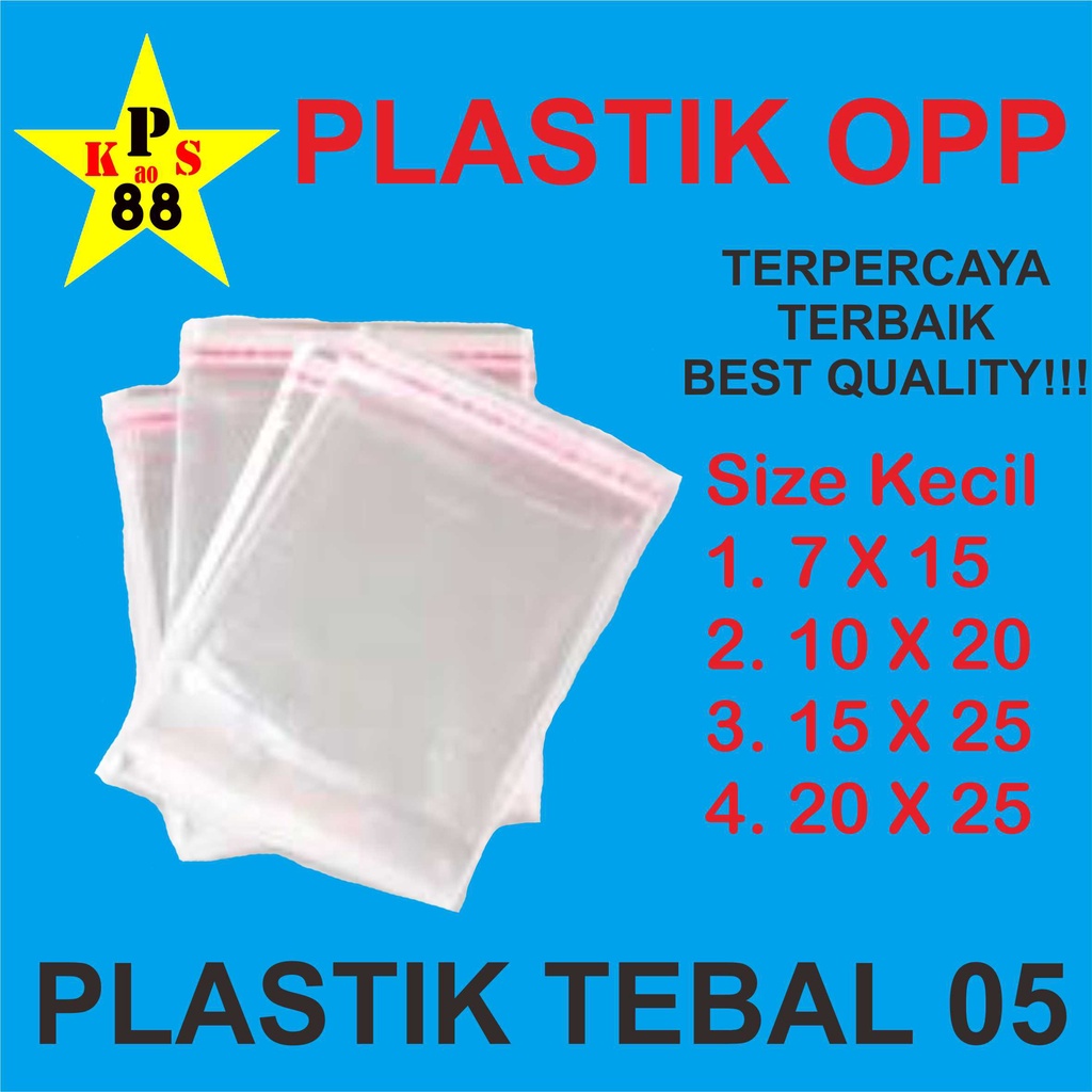 Jual PLASTIK OPP MAKANAN 7X15 - 10X20 - 15X25 - 20X25 - OPP ROTI - OPP ...