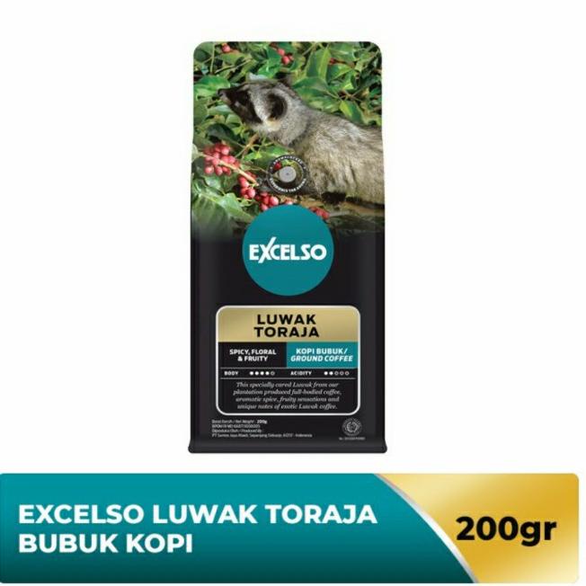 Jual Excelso Luwak Toraja Bubuk Kopi 200 gr g | Shopee Indonesia