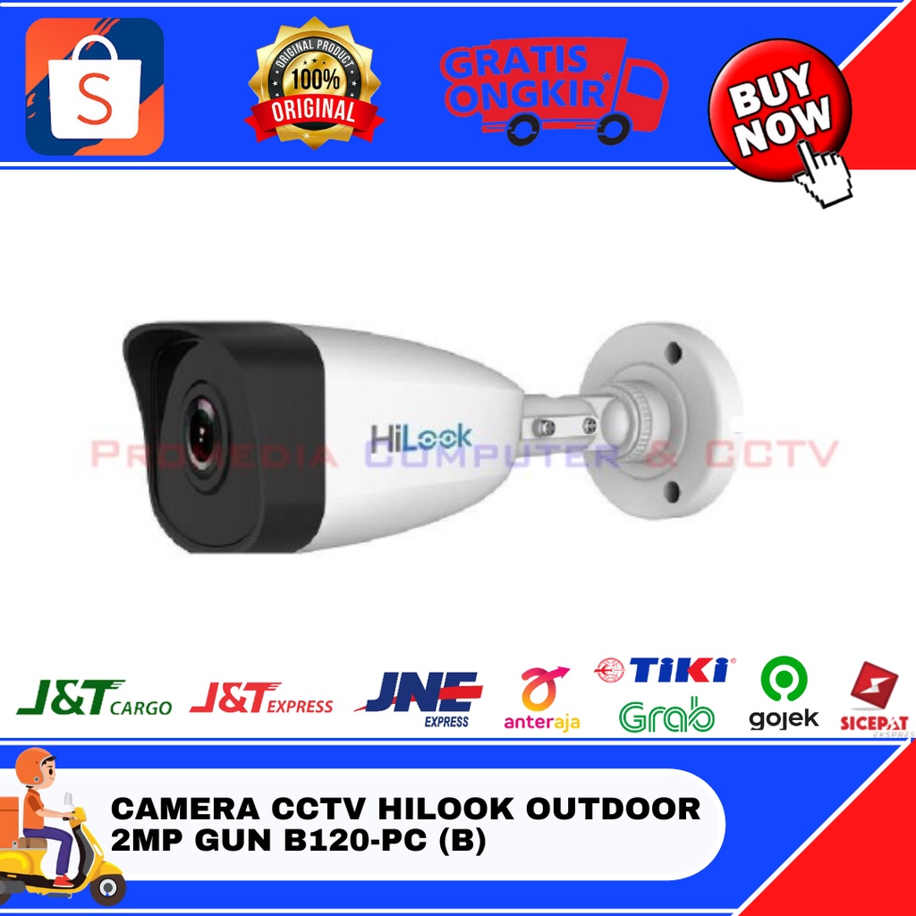 Jual CAMERA CCTV HILOOK OUTDOOR 2MP GUN B120-PC (B) | Shopee Indonesia