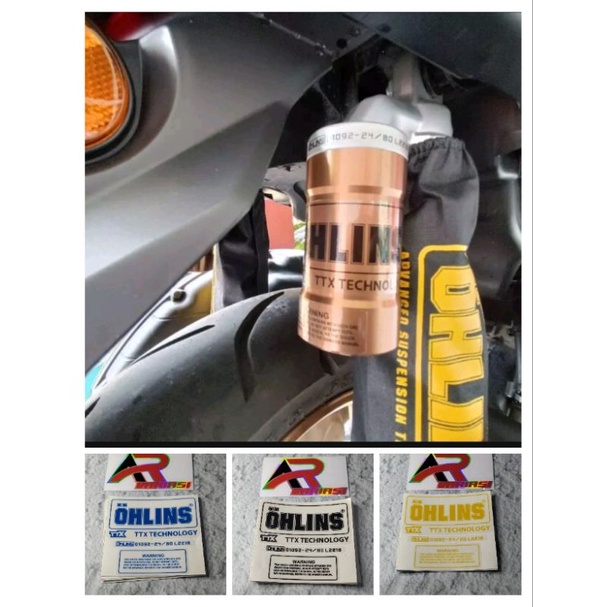 Jual STICKER SHOCK OHLINS TTX TRANSFARAN | Shopee Indonesia