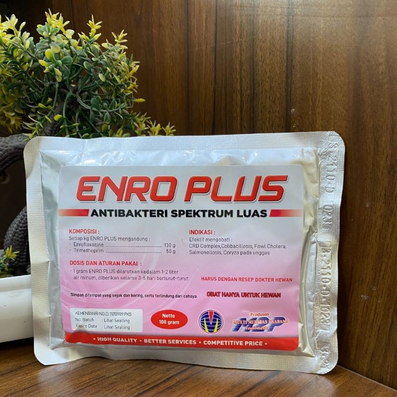 Jual ENRO PLUS 100 gram | ANTIBAKTERI SPEKTRUM LUAS | OBAT AYAM ...