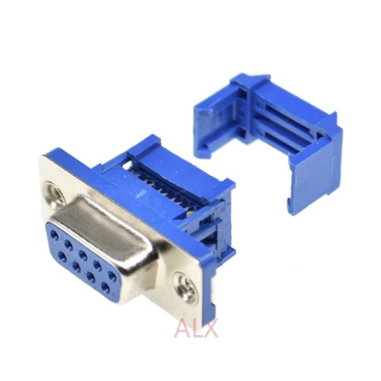 Jual DIDC9 DB9 female serial port Connector IDC crimp Type D-Sub RS232 ...