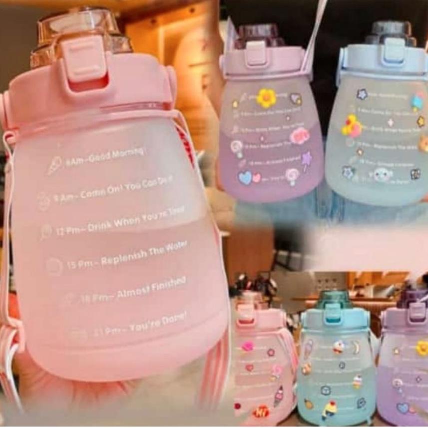 Jual Botol Motivasi VIRAL GEMOY 1,3 Liter Botol Gendut Gradasi Penanda ...