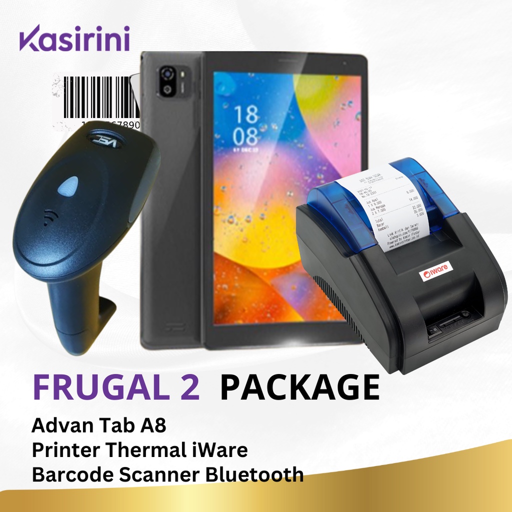 Jual FRUGAL 2 PACKAGE | Advan Tab A8, Printer Thermal IWARE Listrik ...