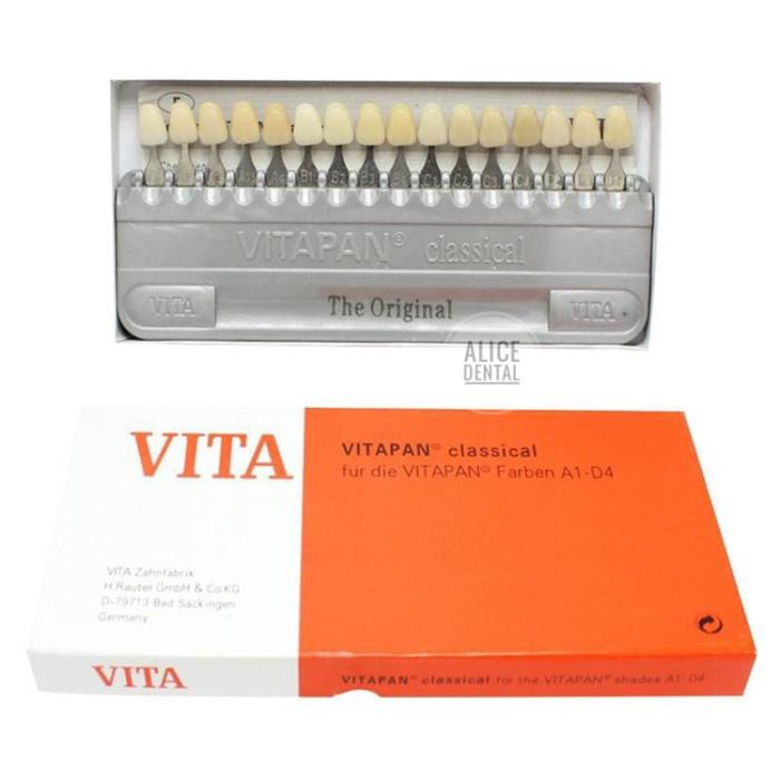 Jual Alicedental Vitapan Shade Guide Classical contoh 16 warna gigi ...