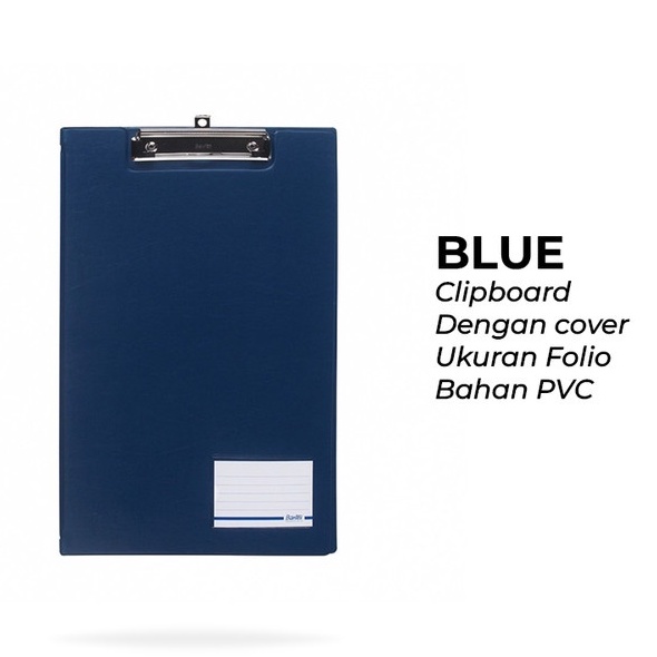 Jual Bantex Clipboard Papan Jalan Folio Model Cover Penutup Blue ...