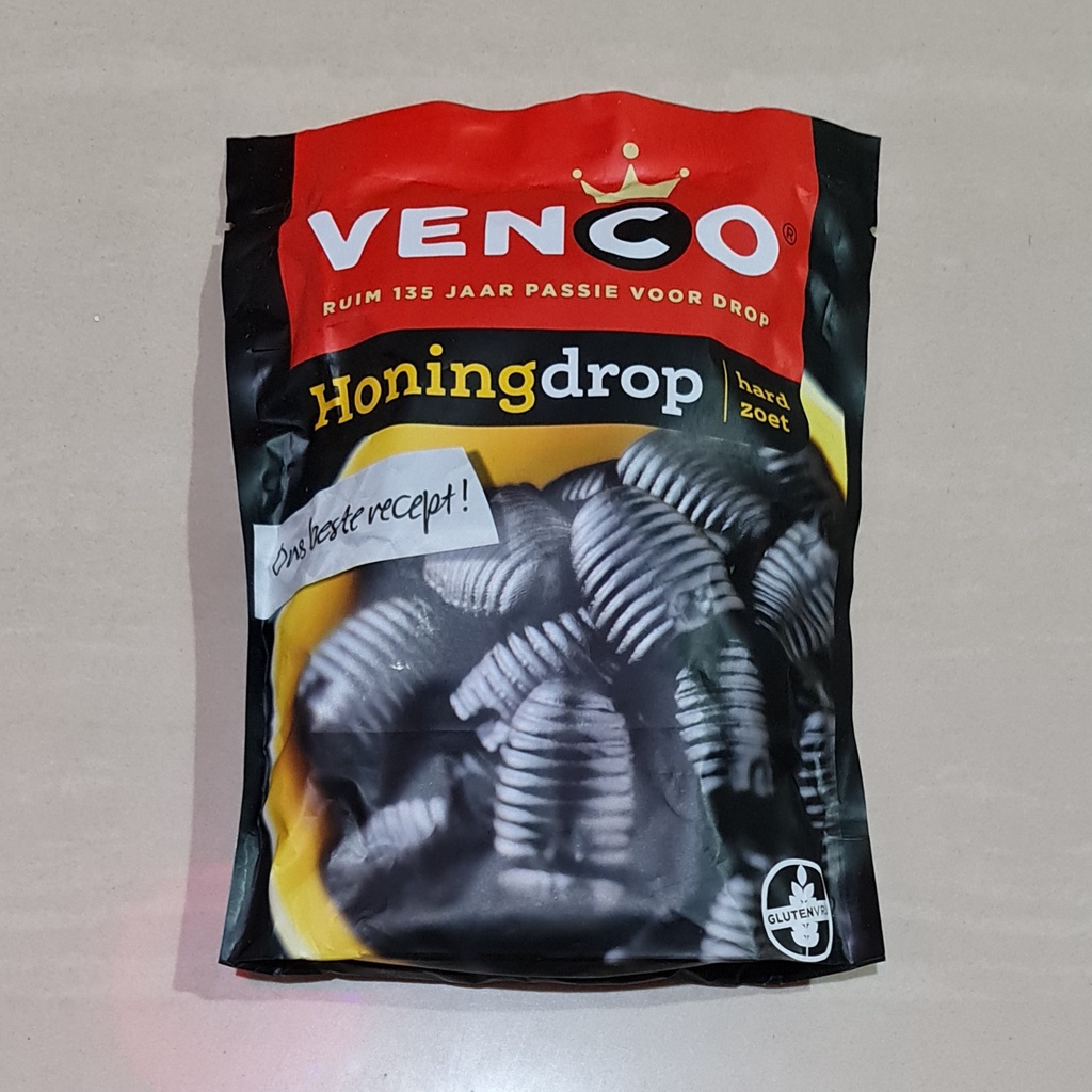 Jual Permen Venco Honing Drop Hard Zoet Honey Licorice 225 Gram ...