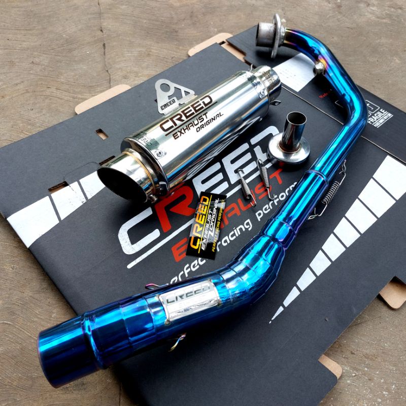 Jual 100% Creed Exhaust Original knalpot racing for Vixion/Satria FU ...