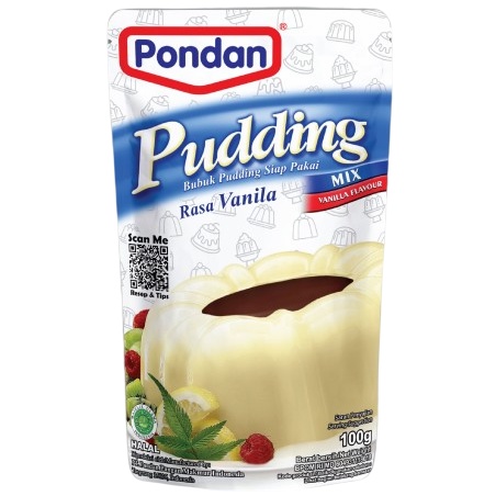 Jual Pondan Pudding Vanilla 100gr Bubuk Puding Siap Pakai | Shopee ...