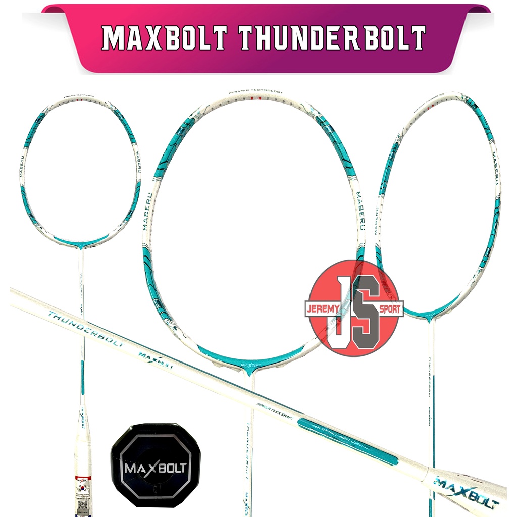 Jual Raket Badminton / Bulutangkis Maxbolt Thunderbolt 35 LBS Original ...