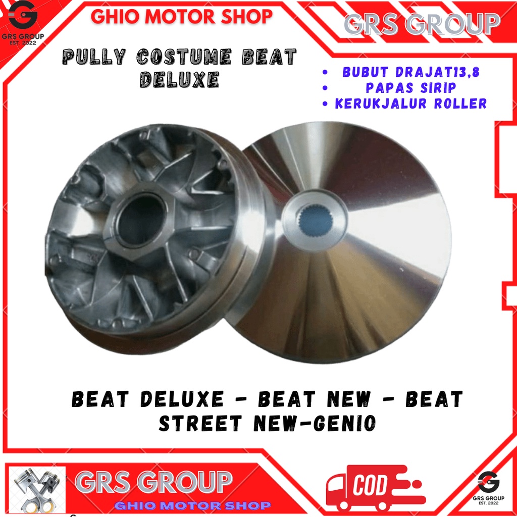Jual RUMAH ROLLER PULEY COSTUM BEAT NEW GENIO SCOOPY NEW 2022 BEAT DELUXE BEAT STREET LED PULLY ...