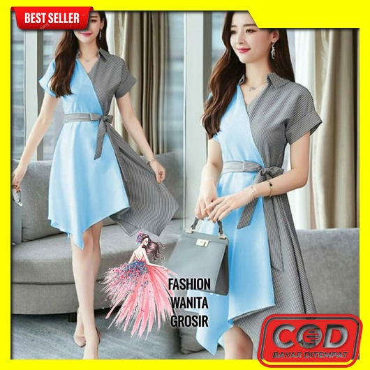 Jual Dres Natal Wanita Korean Style Terbaru 2022 Longdress Seksi Cewek Kekinian Ootd Tunik ...