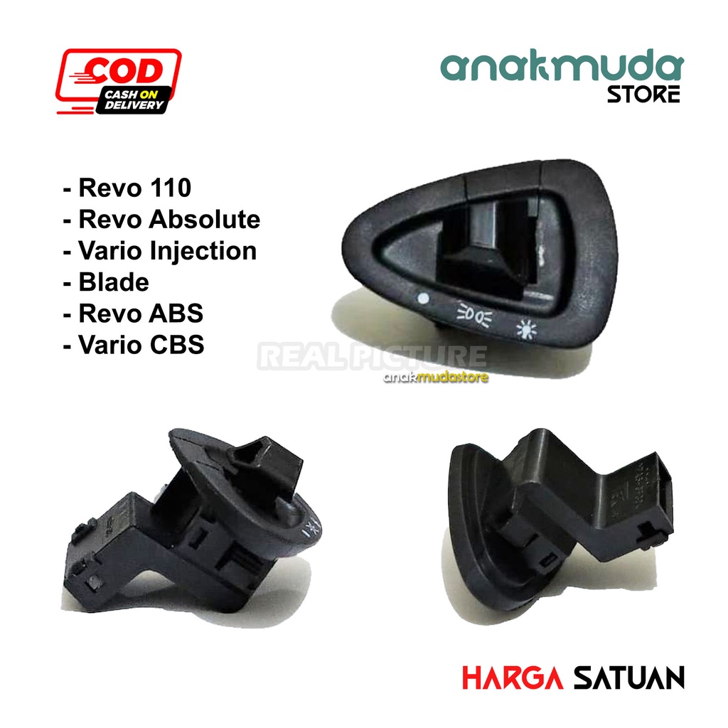 Jual Saklar Lampu Depan Motor 4 PIN untuk Revo 110 Karbu Revo ABS ...