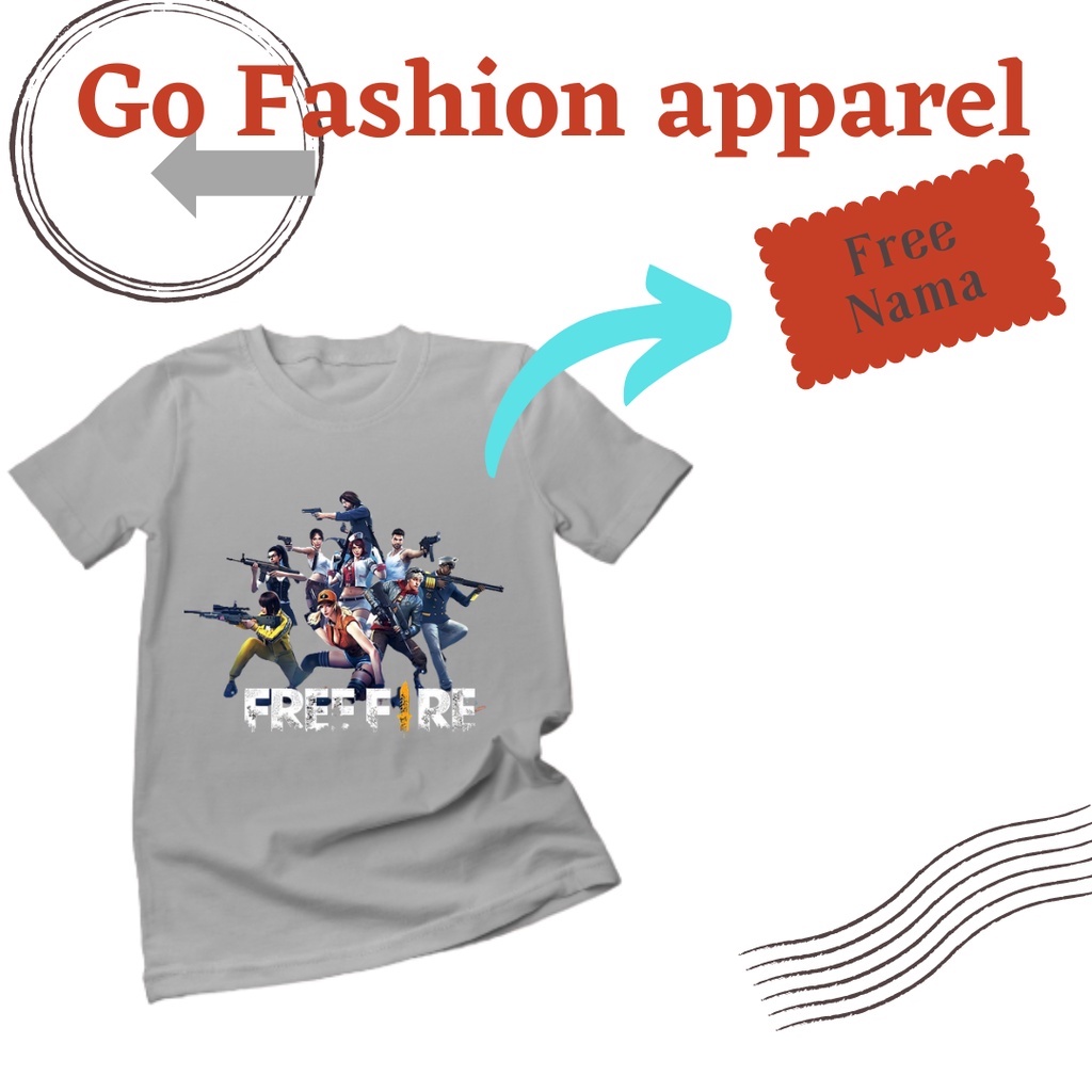 Jual Kaos Anak Custom Gambar Game FreeFire Baju Anak Unisex | Bahan ... Jual Kaos Anak Custom Gambar Game FreeFire Baju Anak Unisex | Bahan ...