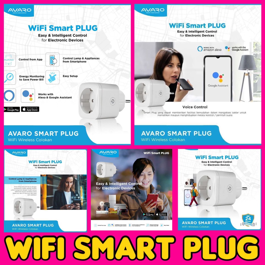 Jual AVARO Smart PLUG WiFi Wireless Colokan - IoT Smart Home | Shopee ...