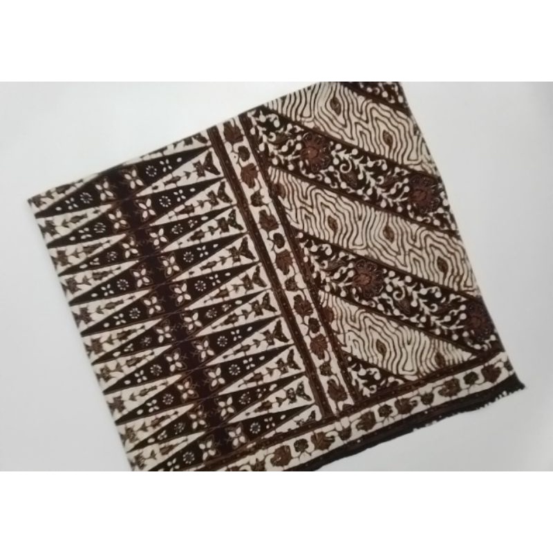 Jual Kain batik cap sogan Jogja motif soco tumpal | Shopee Indonesia