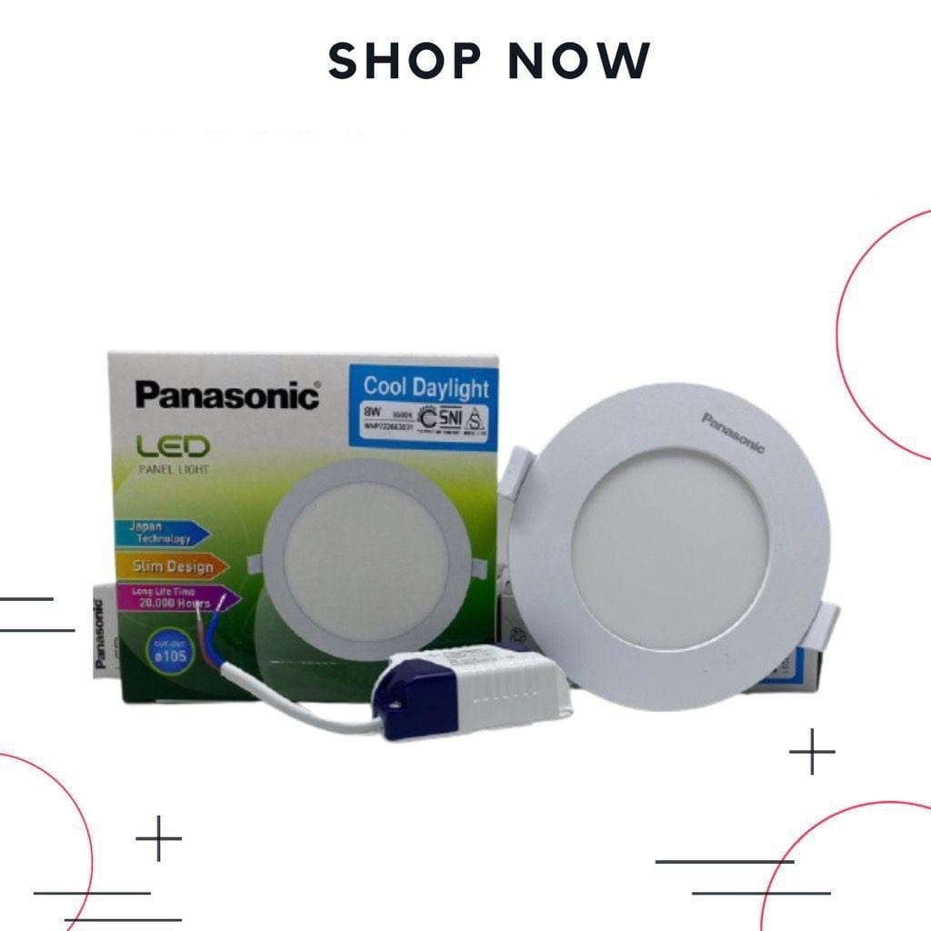 Jual LAMPU LED PANEL BULAT DOWNLIGHT (SLIM) PANASONIC 8 WATT NNP 72266 ...