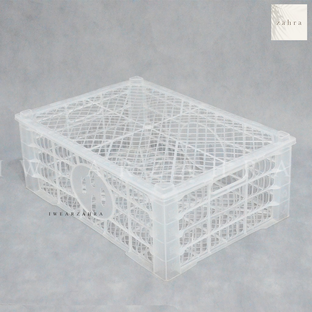 Jual KERANJANG BUAH BEKAS - Container Box Plastik Warna Putih Kotak ...