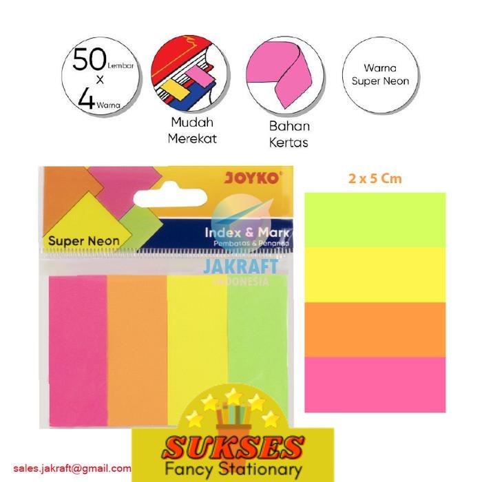 Jual Memo Tempel Index & Mark JOYKO IM-67 Isi 200 Sticky Note Bahan ...