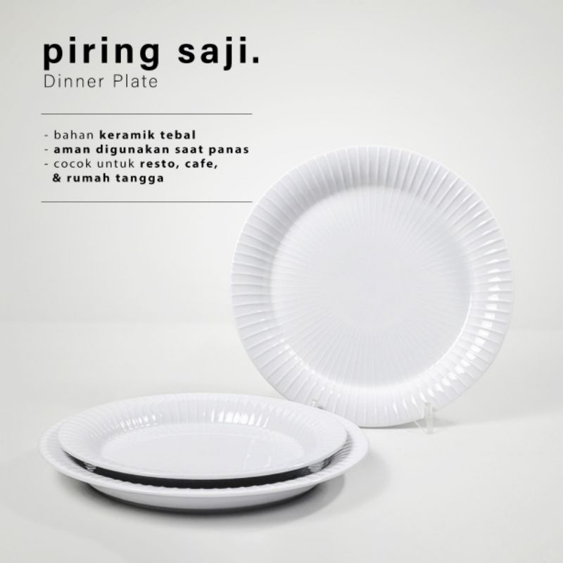 Jual Piring Cafe /Piring Roti/Piring Kue/Piring keramik 19cm - 21cm ...
