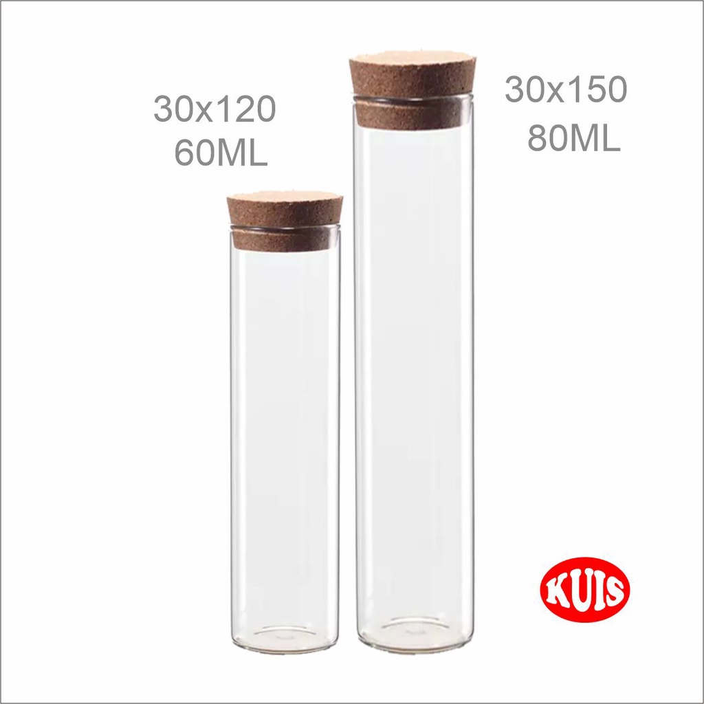 Jual Botol Kaca Mini plus Tutup 80 ml 30x150 isi 10 pc | Shopee Indonesia